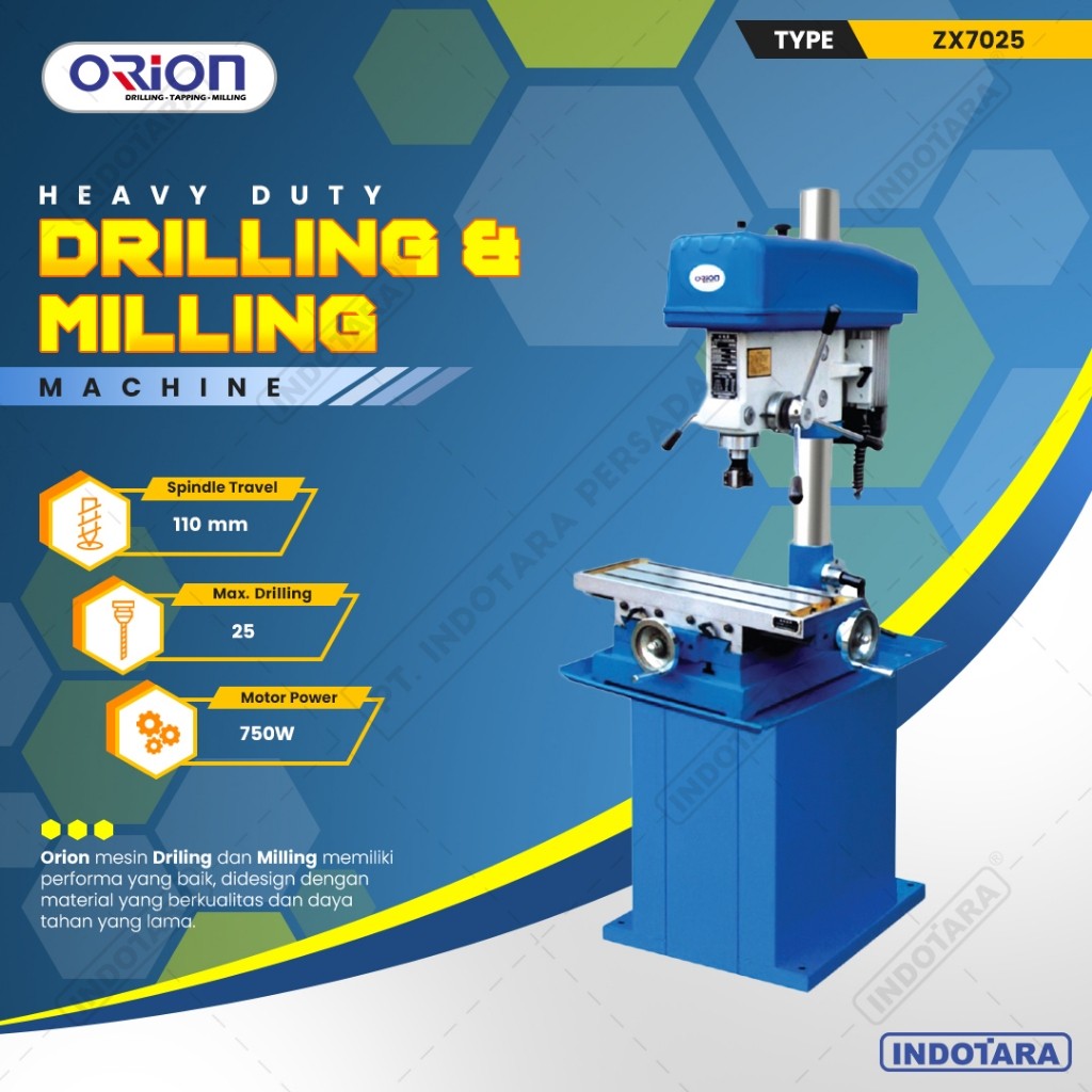 Jual Mesin Bor Duduk Orion Drilling & Milling Machine ZX7025 | Shopee Indonesia