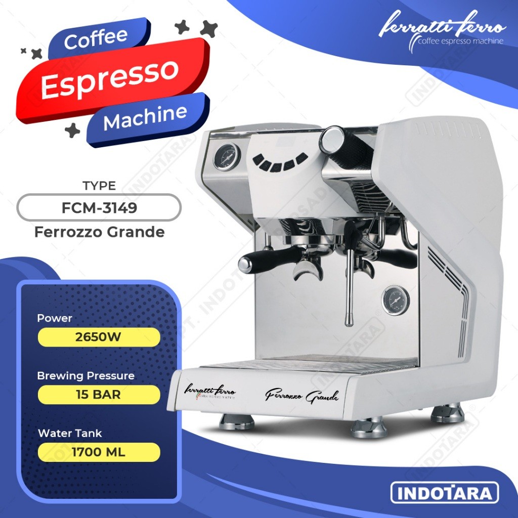 Jual Ferratti Ferro Espresso Machine FCM-3149 Ferrozzo Grande | Shopee ...