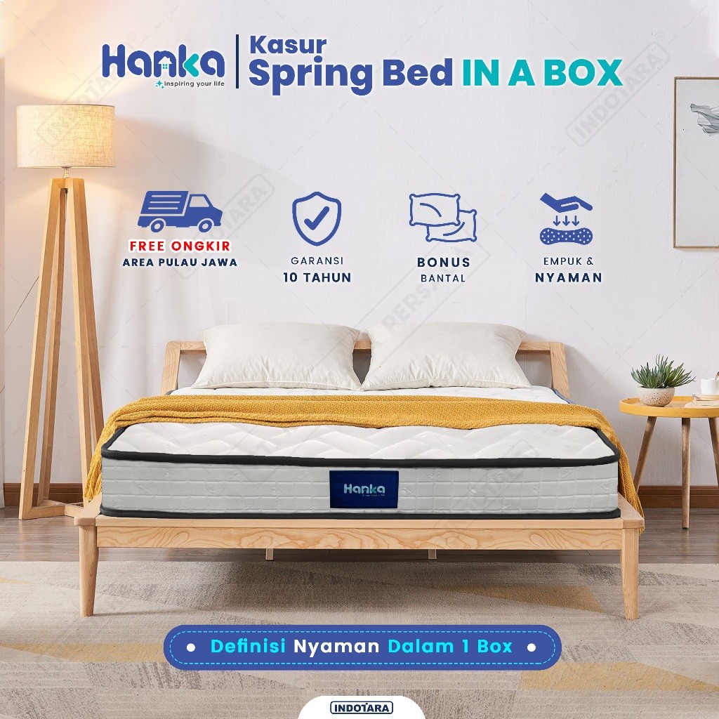 Jual Kasur Spring Bed Tebal 21cm Empuk & Nyaman I Garansi 10 Tahun I ...