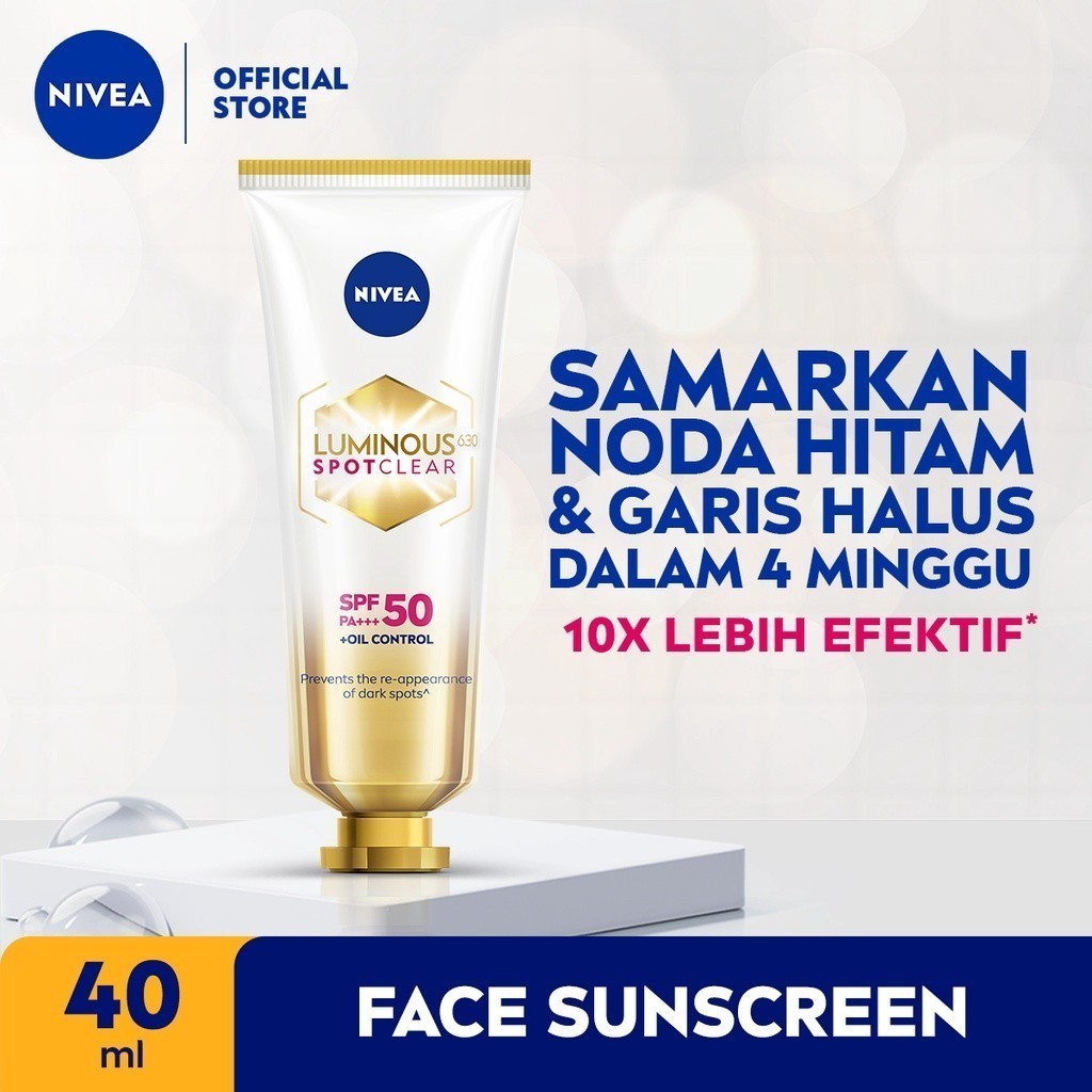 Jual NIVEA Luminous 630 Spotclear Sun Protect SPF50 PA+++ 40ml - Serum wajah sunscreen ...