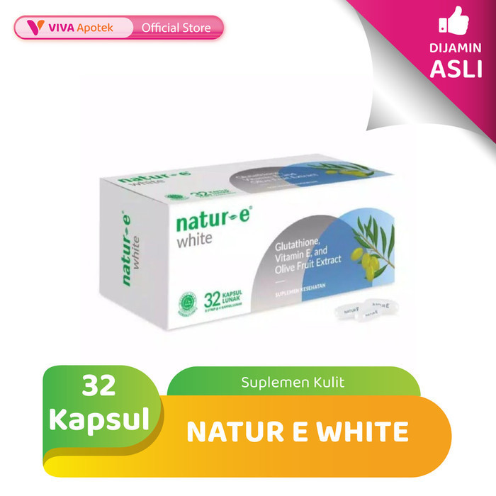 Jual Natur E White Suplemen Kulit (32 Kapsul) | Kulit Sehat, Lembap ...