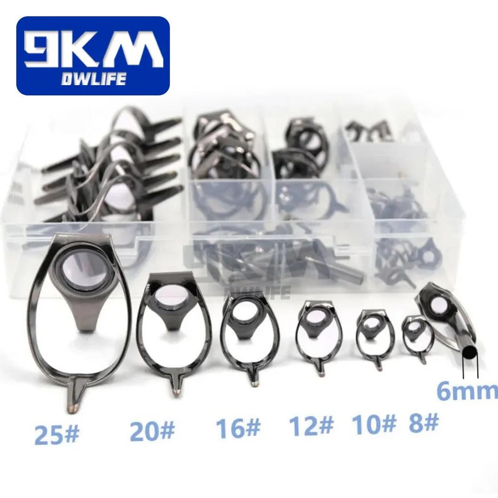 Jual 35Pcs Fishing Rod Guide 8-25# Big Jigging Sea Heavy Duty Boat Rod ...