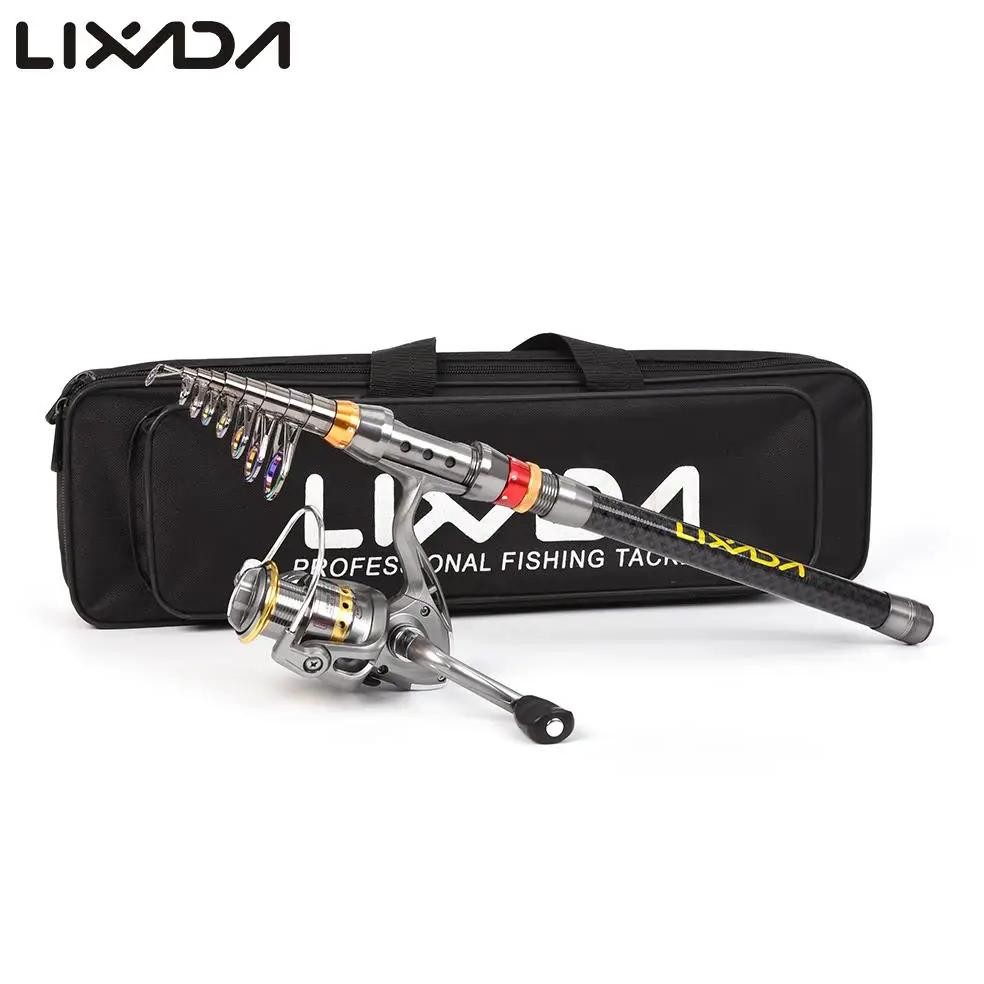 Jual Lixada Telescopic Fishing Rod Reel Combo Full Kit Carbon Fiber Rod ...