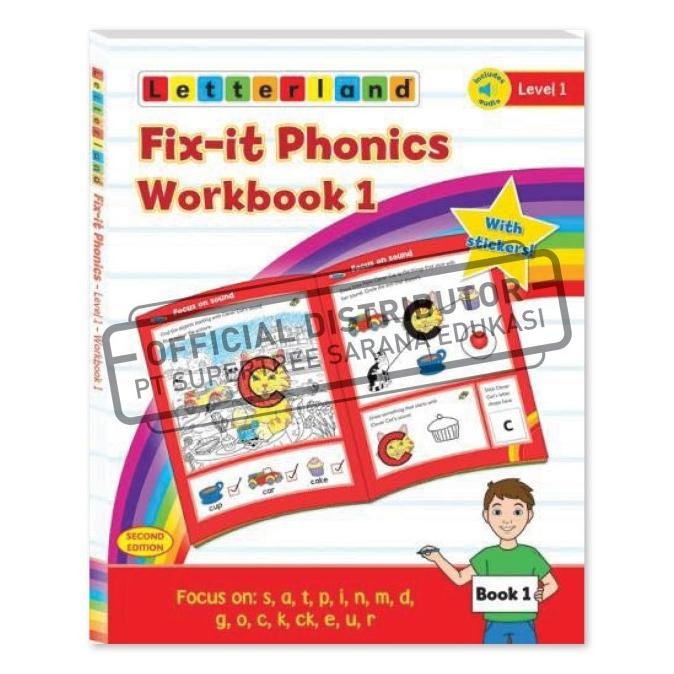 Jual Buku Bahasa Inggris Tk/Workbook Fix It Phonics Level 1 Workbook 1 ...
