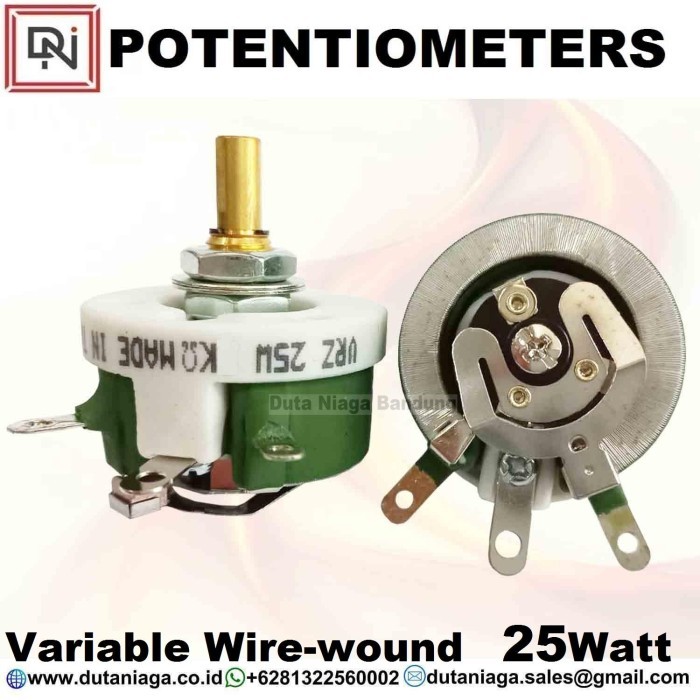 Jual Potensiometer VR 25watt 2k5 ohm Yeso potensio 2.5k ohm | Shopee ...