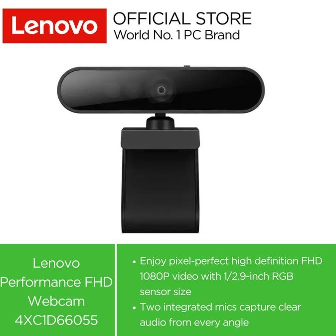 Jual Lenovo Performance FHD IR Webcam 1080p + Infrared Sensor Camera ...