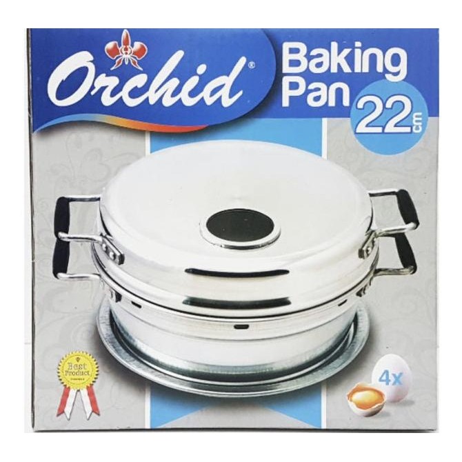 Jual ORCHID BAKING PAN 22 CM UKURAN 4 TELUR ORIGINAL MURAH AWET ASLI ...