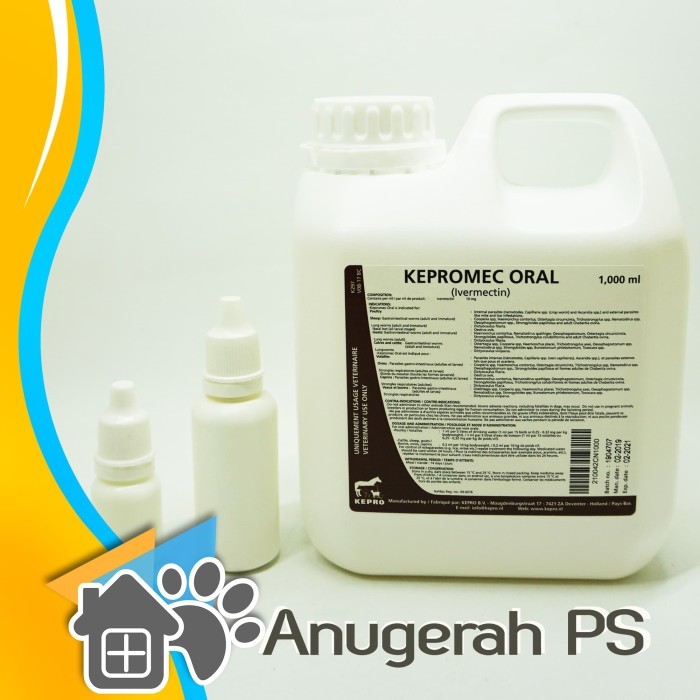 Jual Obat Kutu Parasit Scabies Demodex Kepromec Oral Repack 10 Ml ...