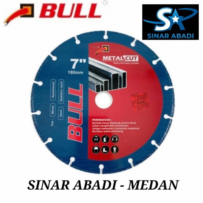 Jual Mata Pisau Potong Besi / Potong Logam Metal Cut 7" Bull Bldw04-007 | Shopee Indonesia