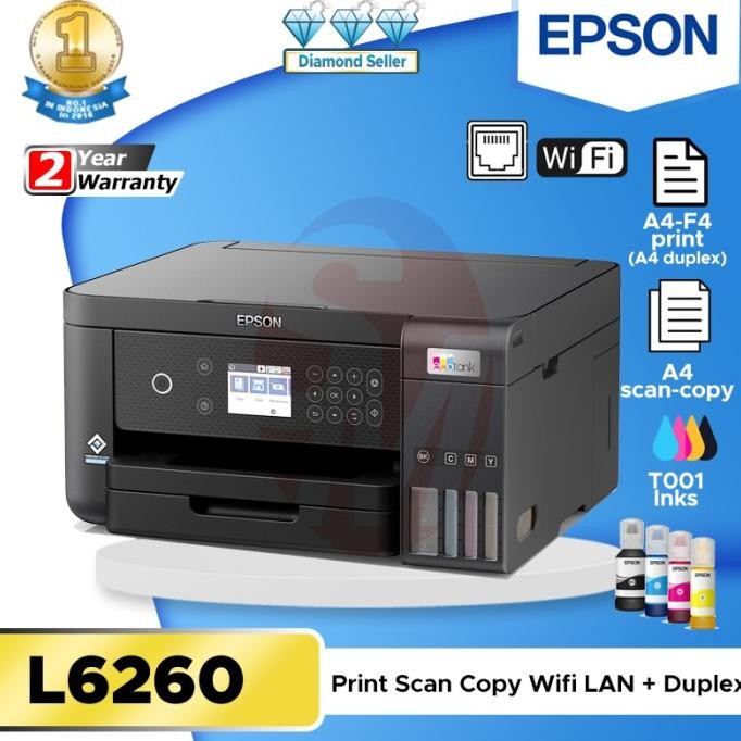 Jual Printer Epson L6260 Print Scan Copy WiFi Duplex Ecotank Inktank ...