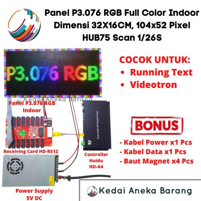 Jual Panel Module Modul LED P3.076 P3 Videotron SMD RGB Full Color ...