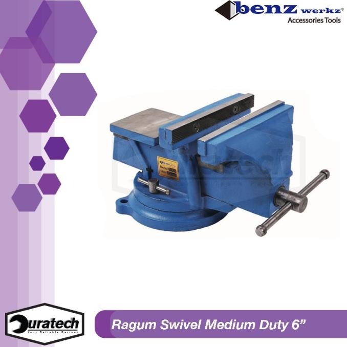 Jual New Stock Ragum / Catok Besi 6" Swivel Meja / Vice Table Benz ...