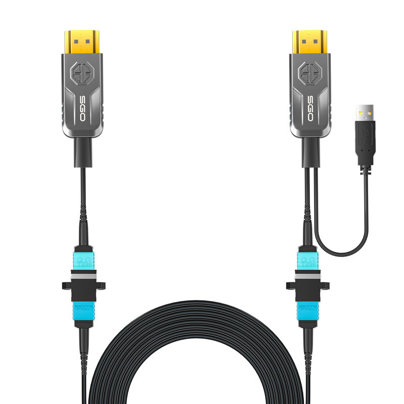 Jual ALKHZABAN 8K UHD Pure Fiber Optic HDMI 2.1 Cable Bidirectional MPO ...