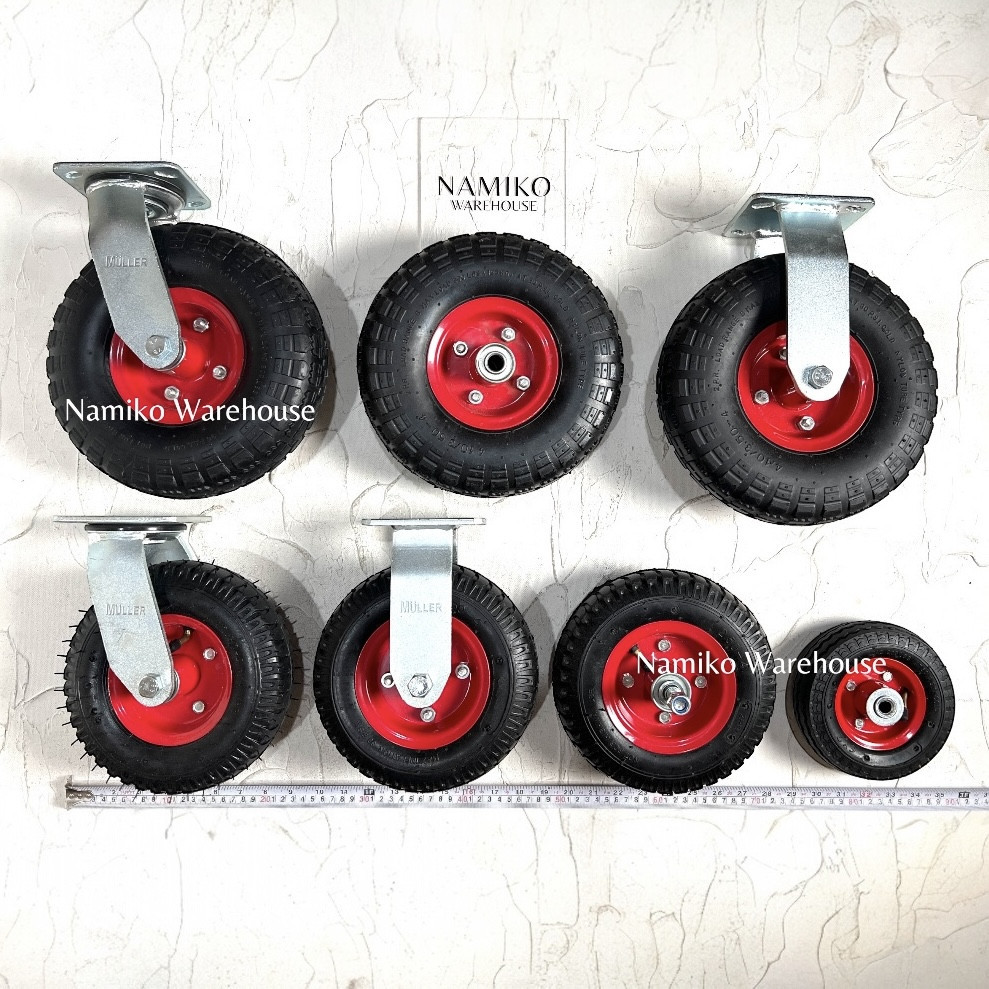 Jual MULLER Roda trolley angin pneumatic hidup mati 8 10 12 inch ...