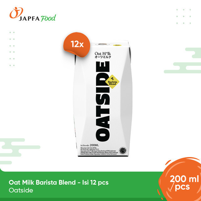 Jual Oatside Oat Milk Barista Blend Mini Straw 200ml - Isi 12 pcs ...