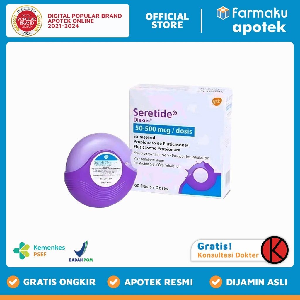 Jual Seretide Inhaler 25/125 mcg 120 Dosis - PSG | Shopee Indonesia