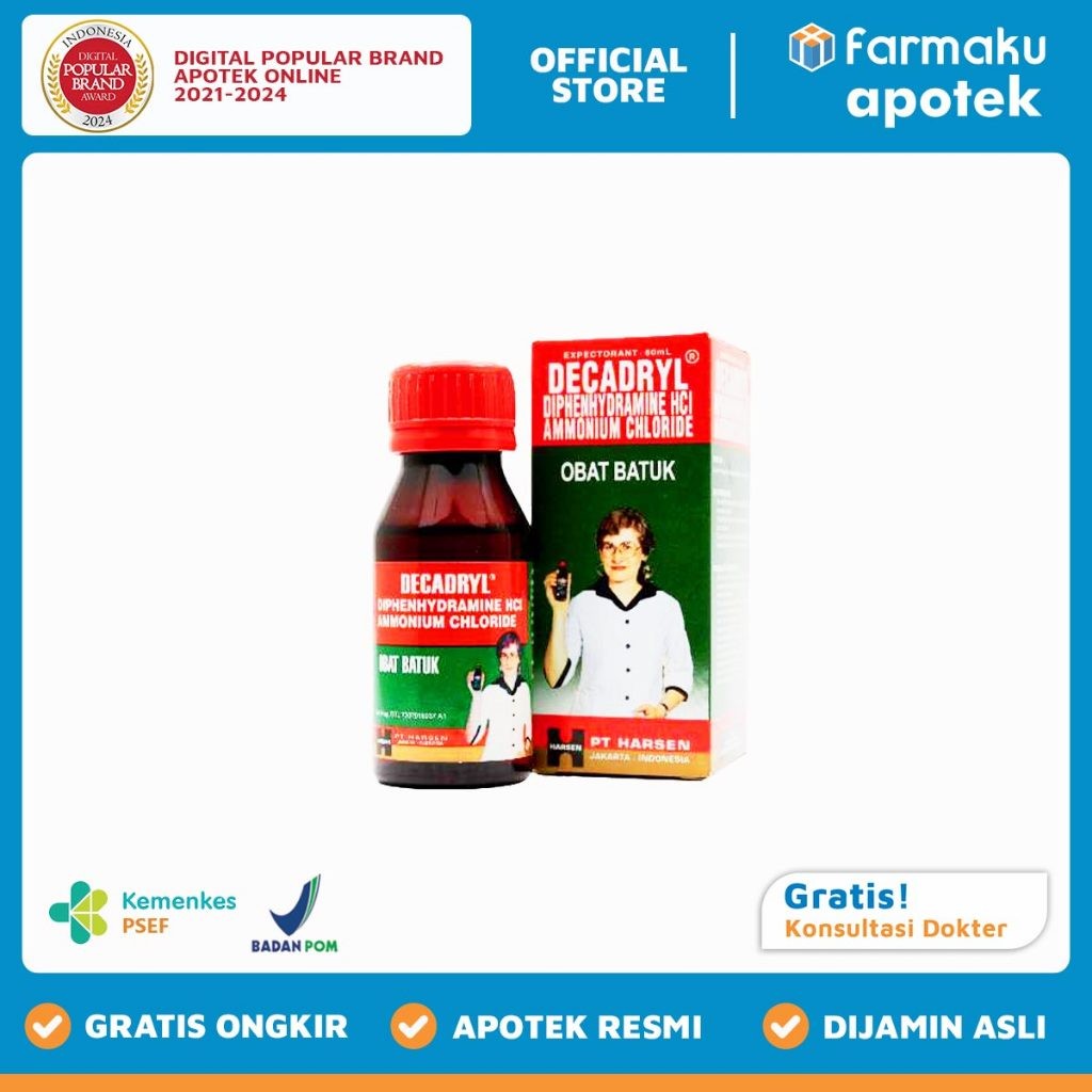 Jual Decadryl Expectorant Syrup 60 ml - PSG | Shopee Indonesia