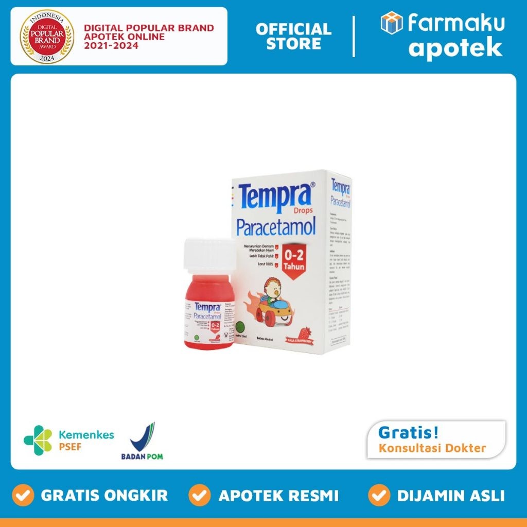Jual Tempra Strawberry Drop 15 ml - PSG | Shopee Indonesia