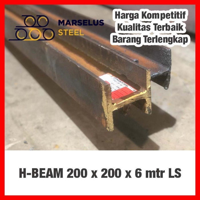 Jual H-Beam 200 x 200 x 8 x 12 - 6 meter/ Besi HB 200 Lautan Steel H ...