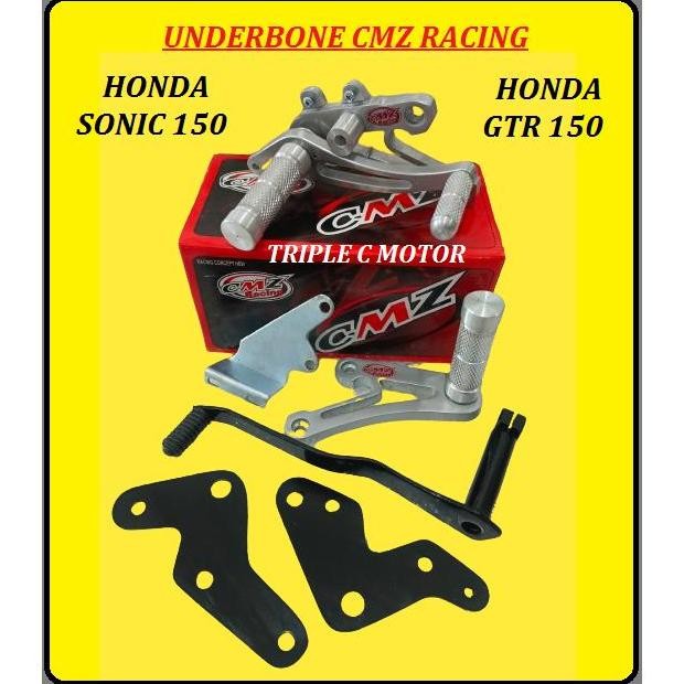 Jual Footstep Underbone Sonic 150 Supra Gtr 150 Cmz Racing Pijakan Kaki ...