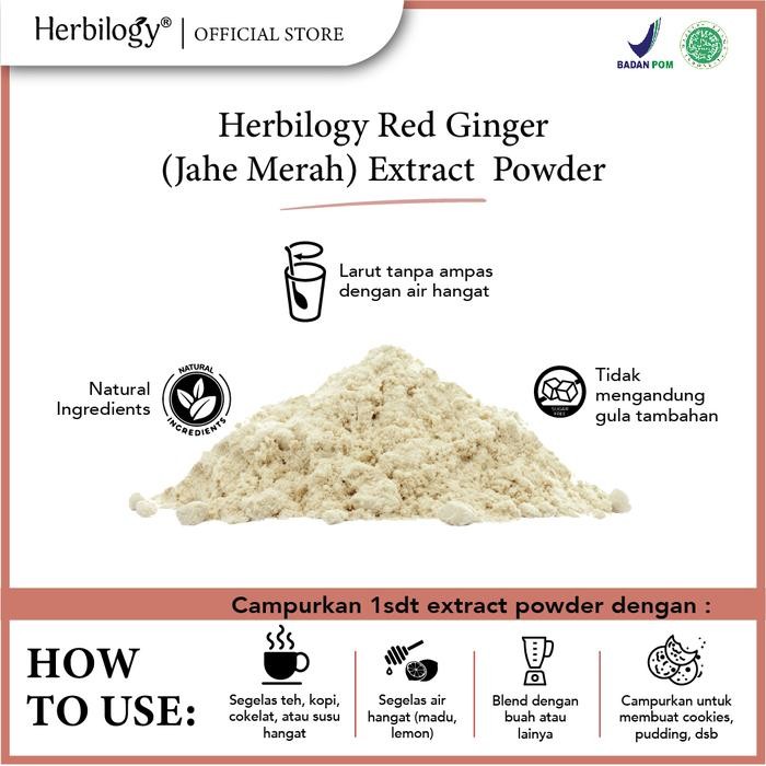 Jual Herbilogy Red Ginger (Jahe Merah) Extract Powder - 100Gram ...