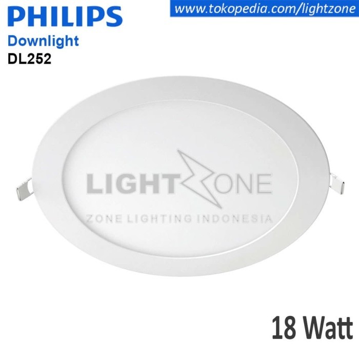 Jual HARGA DISKON Lampu Downlight LED Philips DL252 18W Downlight Super Slim | Shopee Indonesia