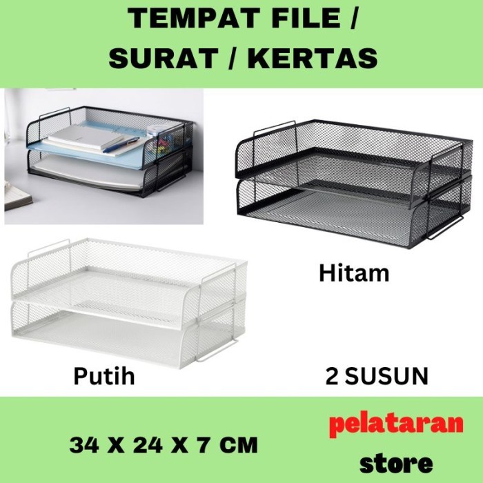 Jual Rak Tempat Penyimpanan Organizer Kertas File Dokumen Surat 2 ...