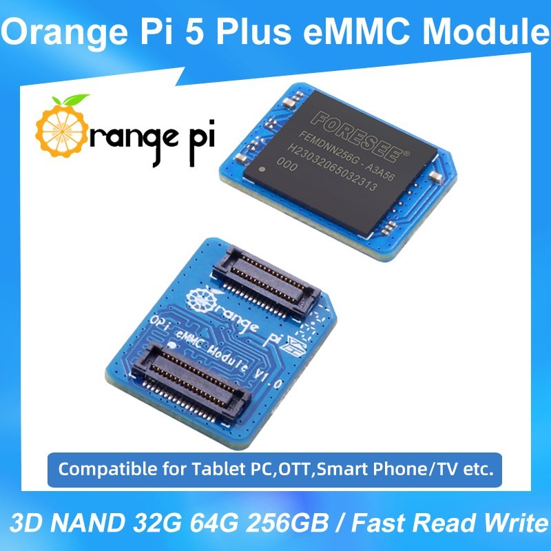 Jual VBA Orange Pi 5 Plus 32GB / 64GB / 256 GB EMMC Module 5.1 3D NAND ...