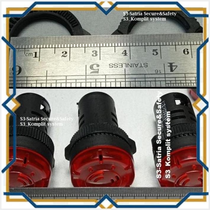 Jual [SSC] BUZZER 24V PILOT LAMP 22MM ALARM BUZER DC24V 22 MM 24VDC DC ...