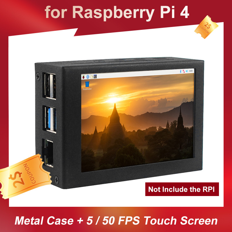 Jual JETS 3.5 Inch Raspberry Pi 4 Display 5 50 FPS 480x320 Pixels Touch Screen Monitor Metal ...