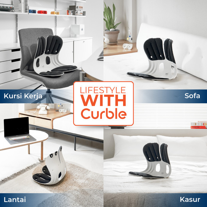 Jual Curble Posture Chair Grand - Black | Shopee Indonesia