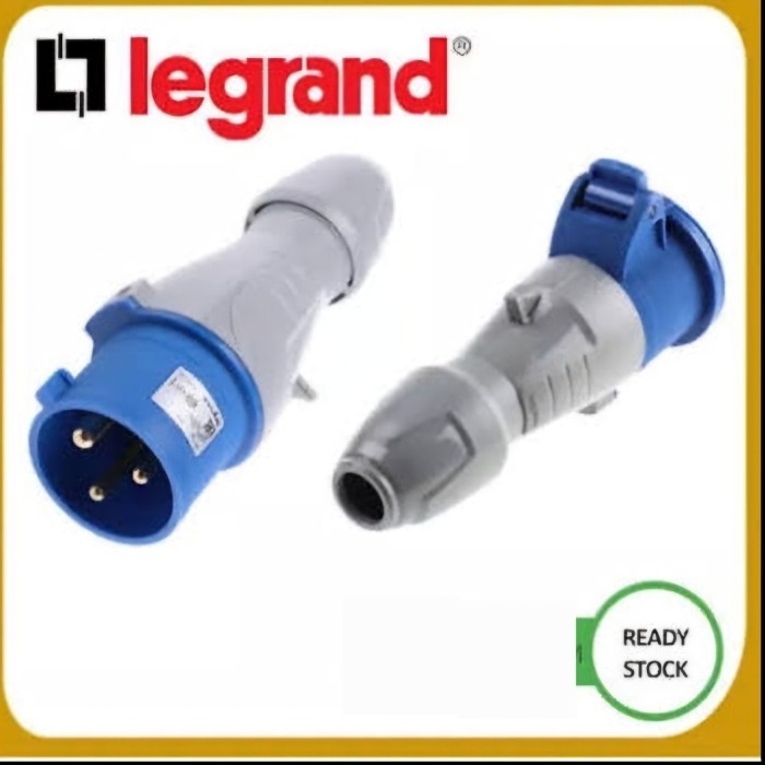 Jual Legrand connector socket / plug mounting 1 phase 3 pin 16 amper 2p ...