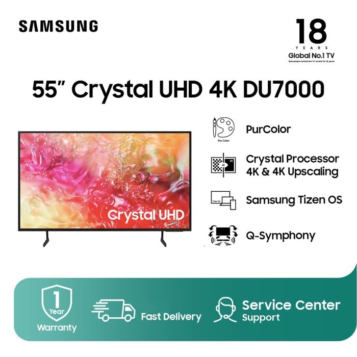 Jual Samsung 55DU7000 UHD 4K Smart TV 55" DU7000 UA55DU7000KXXD ...