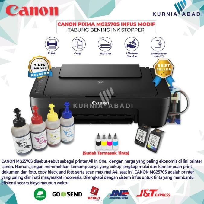 Jual Printer Canon Pixma Mp287 Infus Print Scan Copy Inkjet Tabung ...