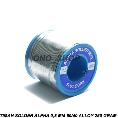 Jual Timah Solder Alpha 0,8 Mm 60/40 Alloy 250 Gram Original Dan ...