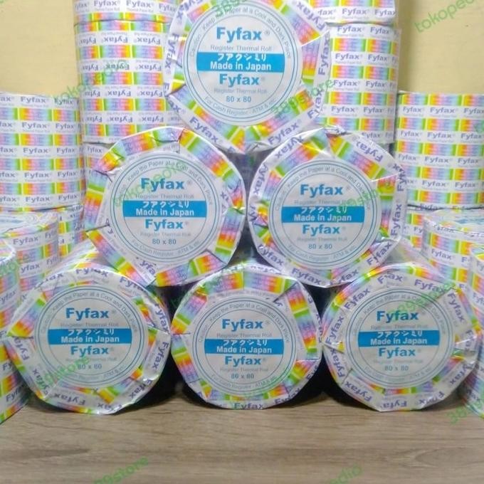 Jual Kertas Kasir Thermal Fyfax 80x80 / Thermal Paper Roll Fyfax 80x80 ...