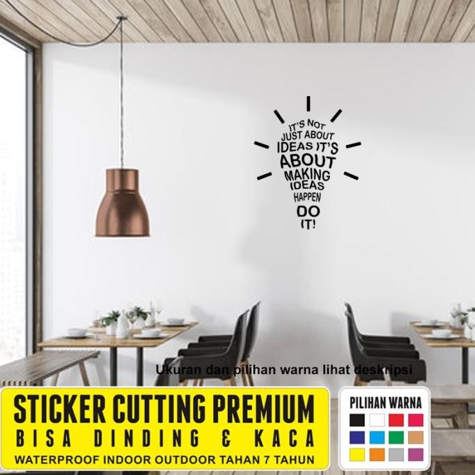Jual Stiker Dinding Motivasi Kerja Kantor Cutting Sticker Its Ide ...