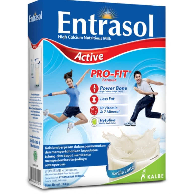 Jual ENTRASOL ACTIVE VANILA 360 GR - RAJA SUSU | Shopee Indonesia