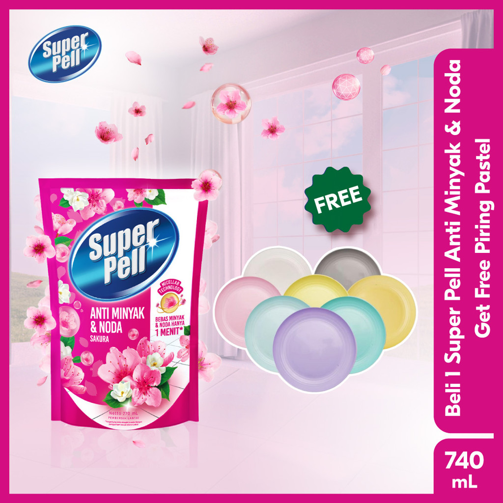 Jual Buy 1 Superpell Pembersih Lantai Anti Minyak & Noda dengan Harum ...