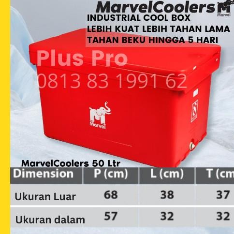 Jual COOLER BOX 50 L / MARVEL COOL ES BATU KRISTAL MANCING MARINA ...