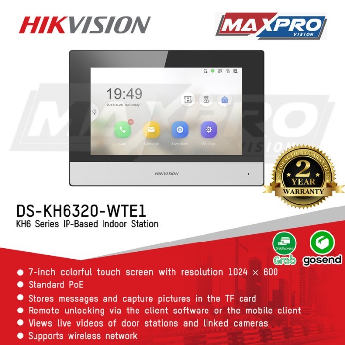 Jual Hikvision Ds-Kh6320-Wte1 - Hikvision Video Intercom Indoor Station | Shopee Indonesia