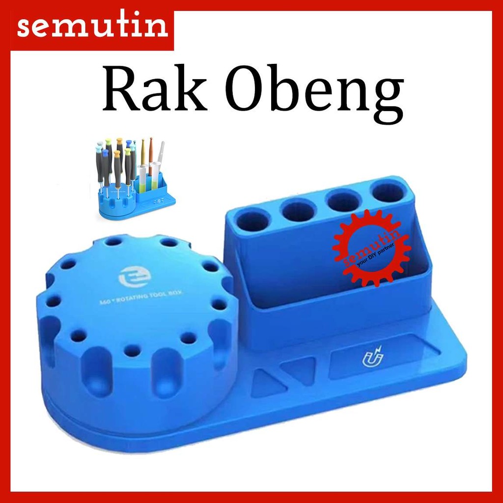 Jual Obeng Rak 360 Derajat AB46x SM / Magnet Rotating Storage Box ...