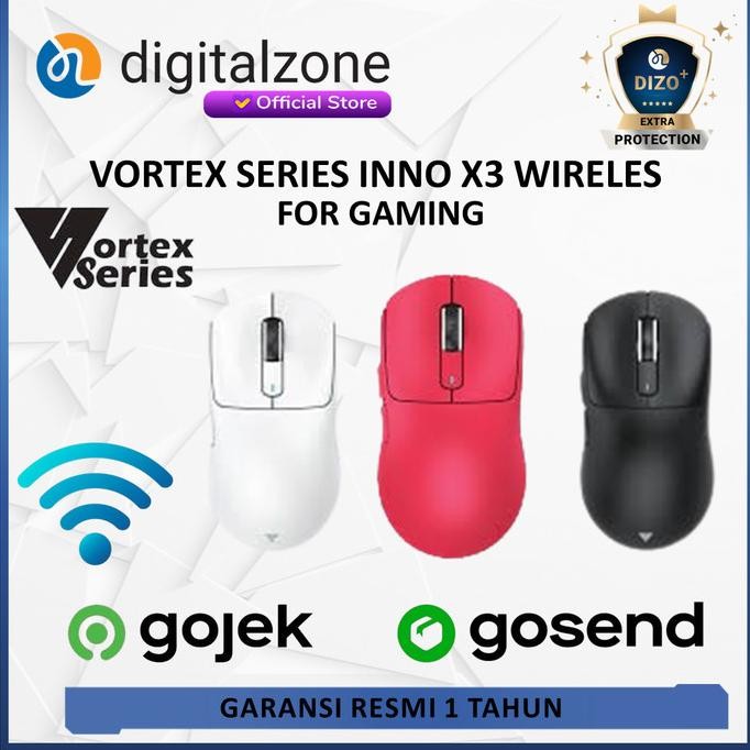 Jual CO VortexSeries INNO X3 Ultra LightWeight Wireless Tri Mode Gaming ...
