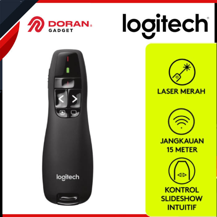 Jual Logitech Wireless Presenter R400 Remote Control Laser Pointer Unit ...