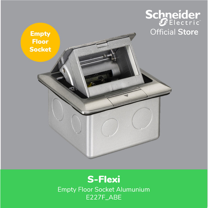 Jual Schneider Electric S-Flexi Empty Floor Socket Silver - E227F_ABE ...