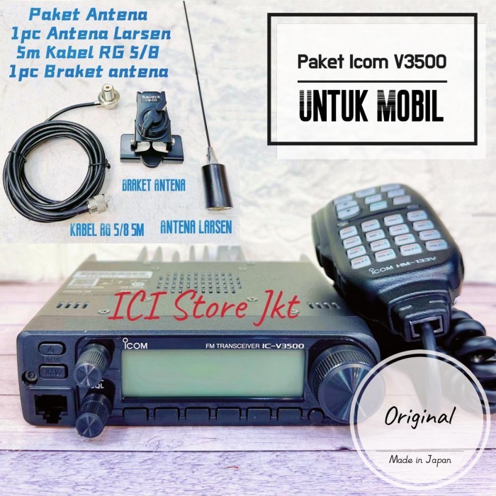 Jual Paket Radio Rig Icom IC V3500 Untuk Mobil Kecil / Mobil LV | Shopee Indonesia