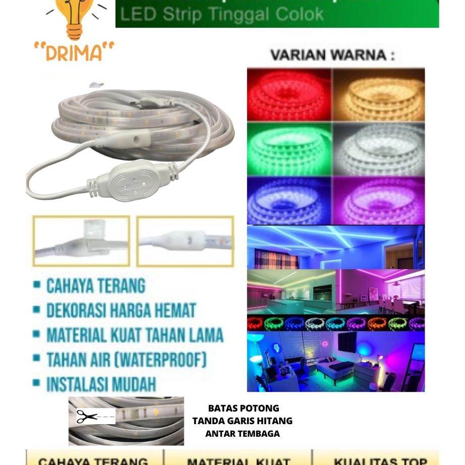 Jual Lampu Led Trip Elang Md 5050 Paet 20M 25M 30M 1 Oet Tutup Oet Udah ...