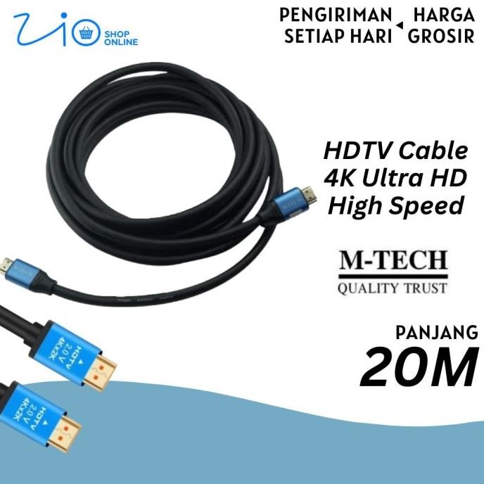 Jual KABEL HDMI 20M V2.0 ULTRA HD 4K HQ / HDMI 4K 20 METER PREMIUM GROSIR | Shopee Indonesia