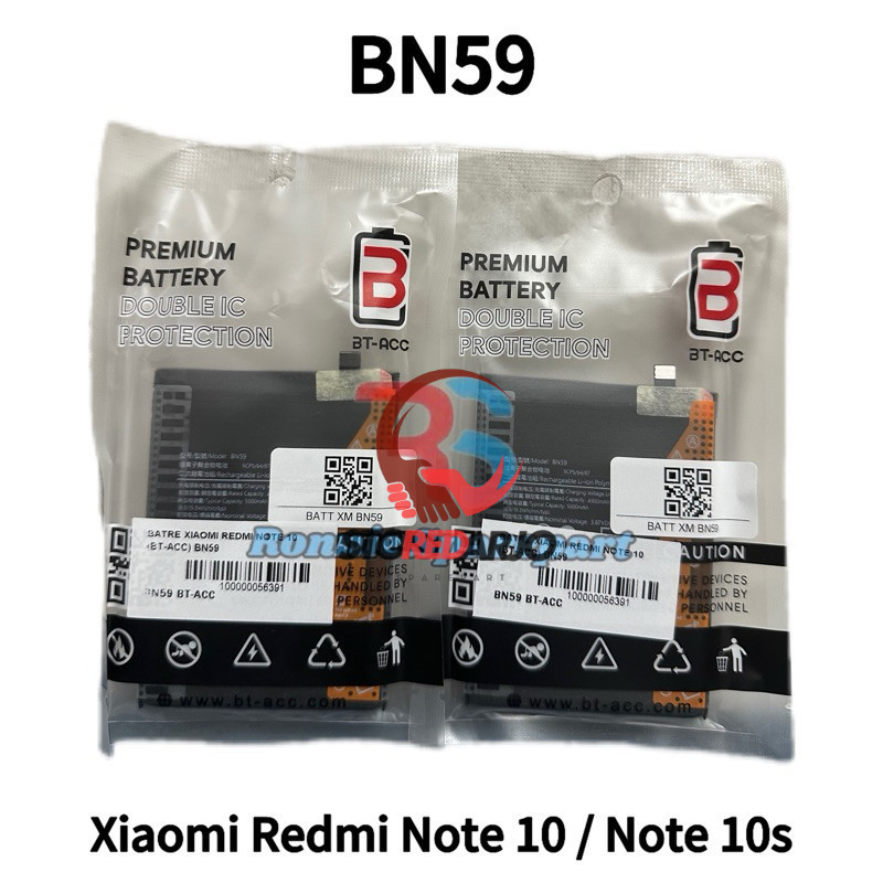 Jual Baterai Xiaomi Redmi Note 10 / Redmi Note 10s | BN59 | BT- ACC Premium ORI | Shopee Indonesia