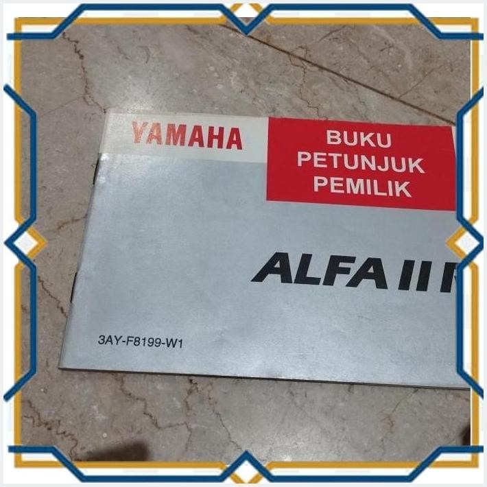 Jual [YON] FS BUKU PETUNJUK PEMILIK MANUAL BOOK YAMAHA ALFA 2R PEDOMAN ALFA II R | Shopee Indonesia
